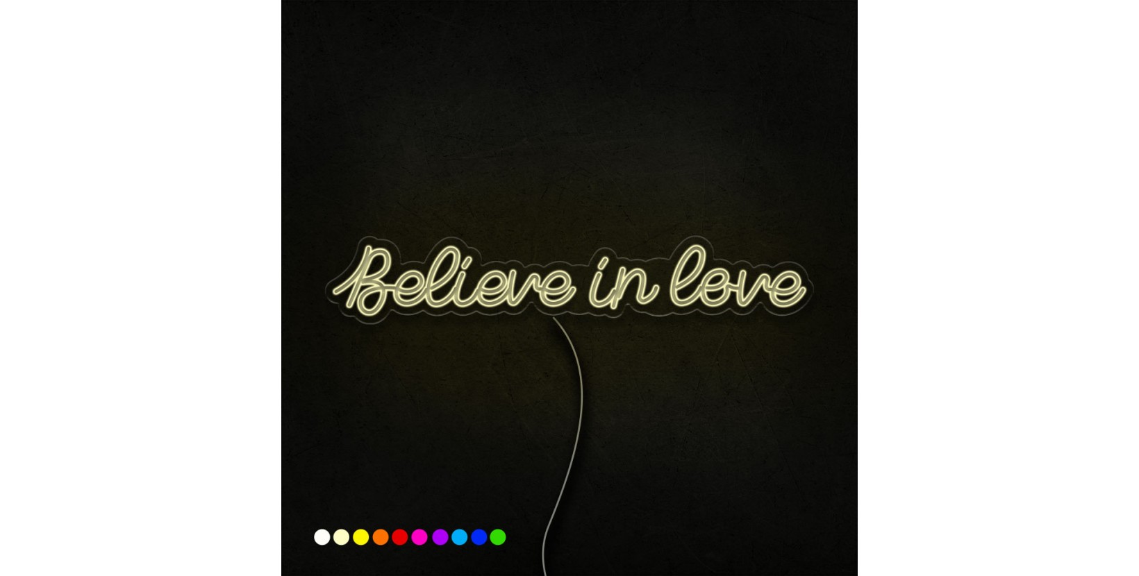 Néon Believe In Love Enseigneplus