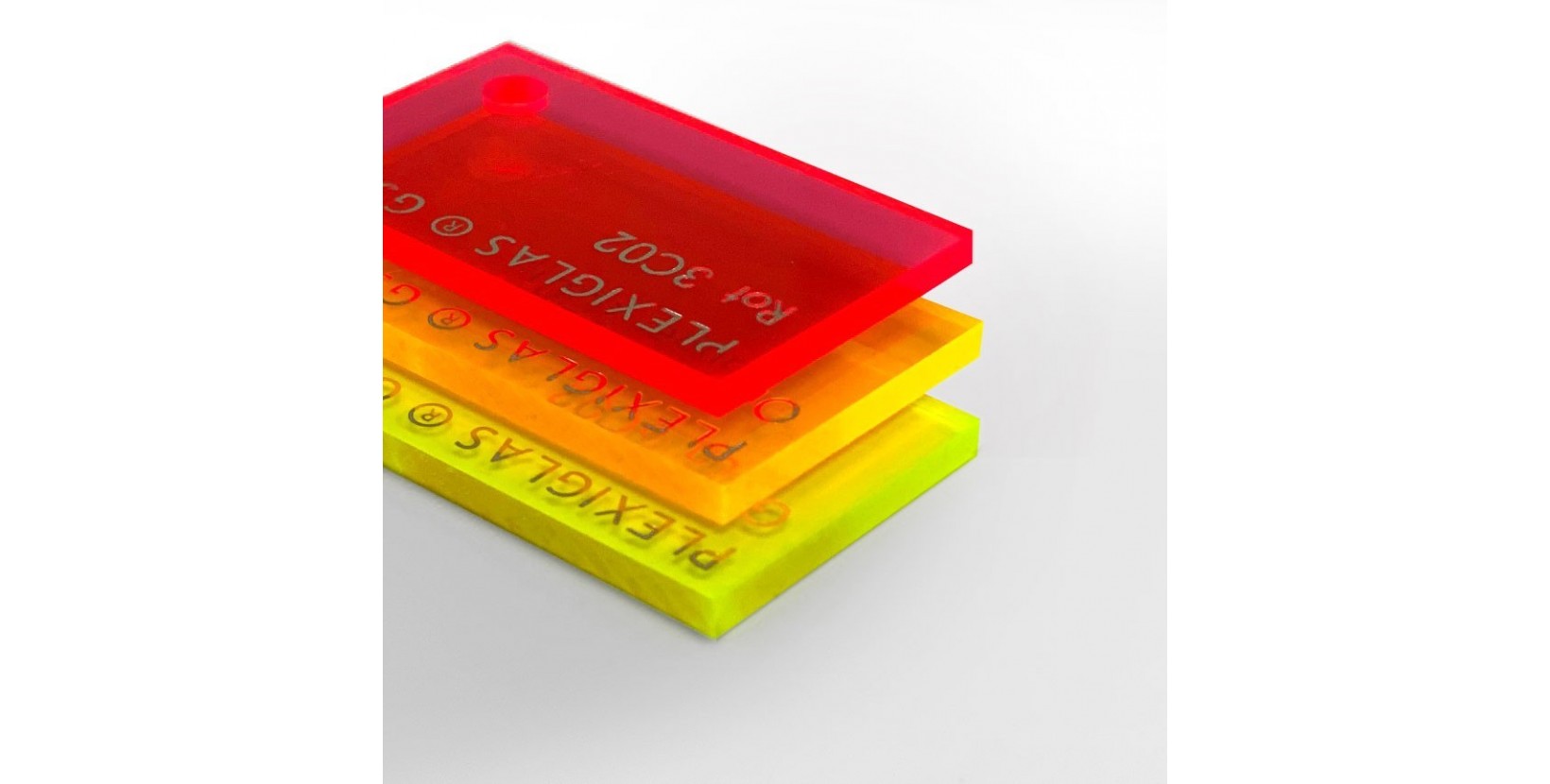 Plexiglas fluorescent | Plaques étrhacrylate fluorescent