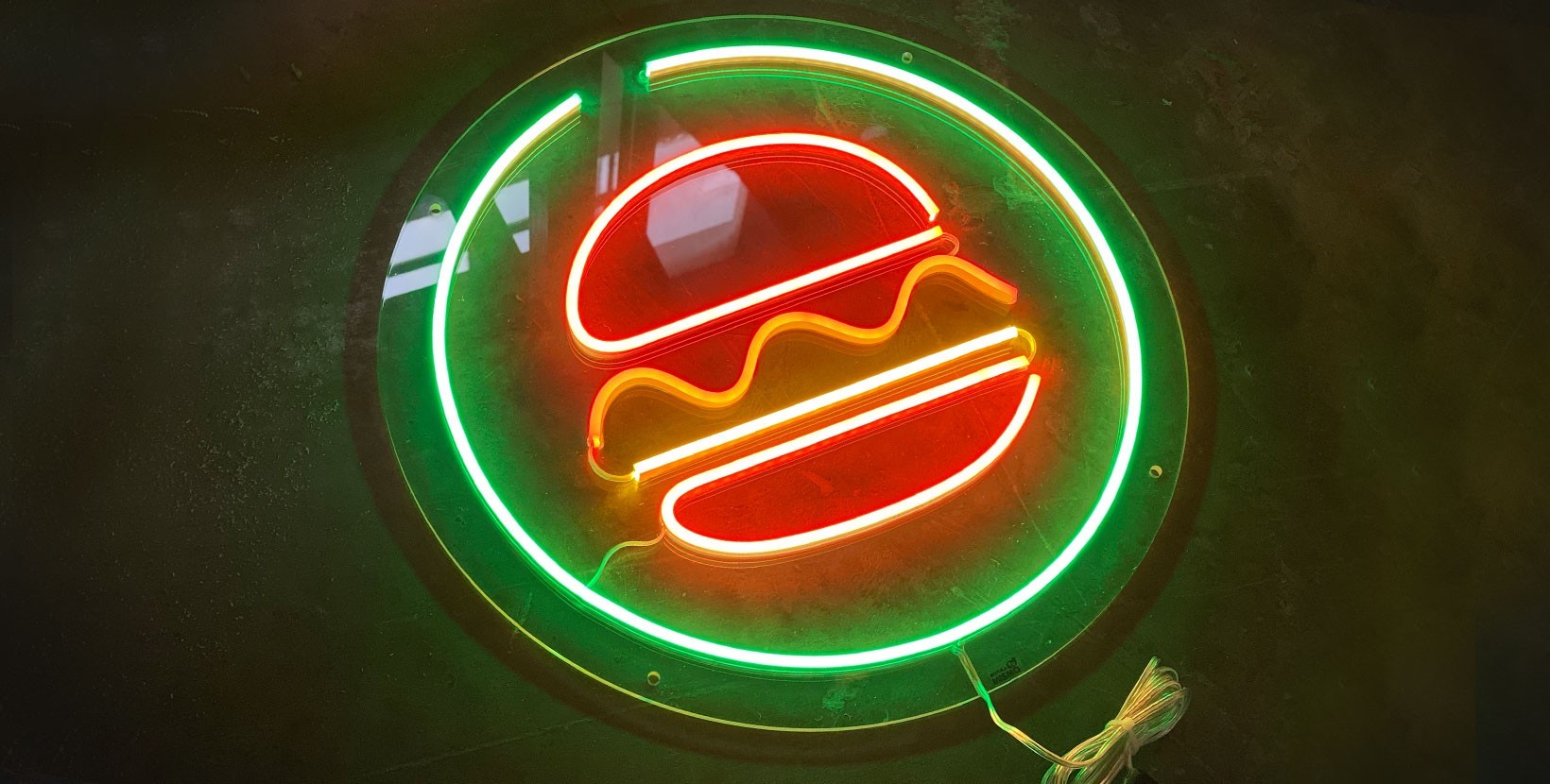 Néon Burger | Néons pour restaurants | Enseigne lumineuse