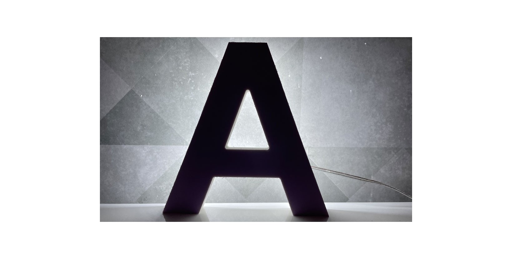 Lettres rétro-éclairées par LED de PVC | Lettre LED en relief